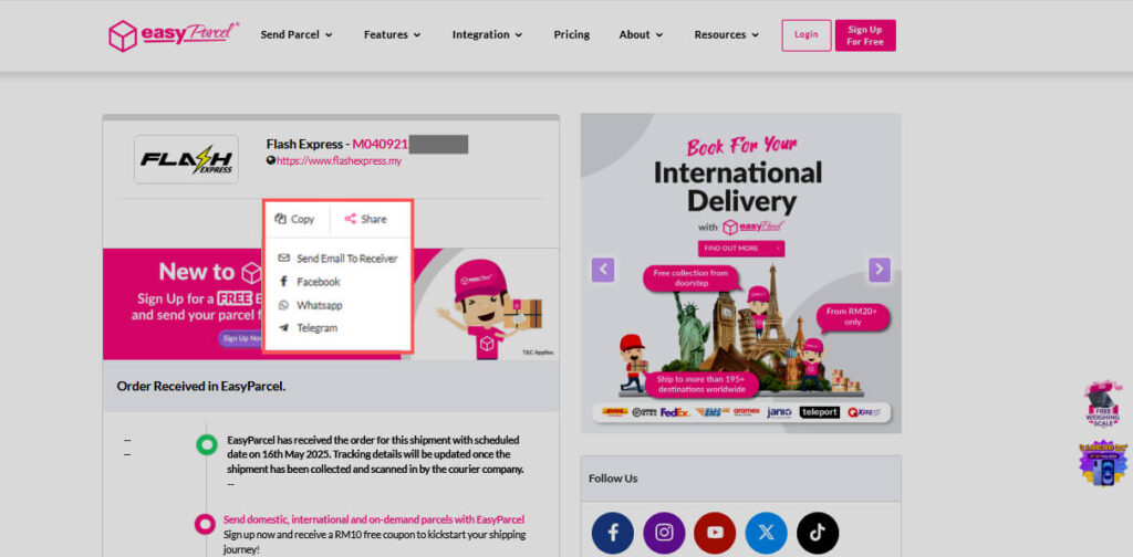 How to Track Your Parcel Easily with EasyParcel - EasyParcel