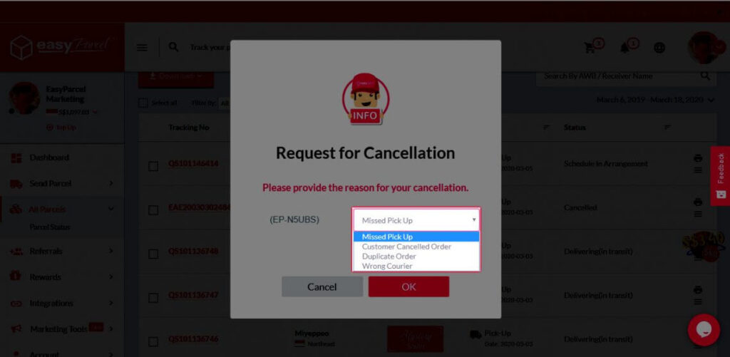 [Tutorial] Cancellation and Refund Process - EasyParcel